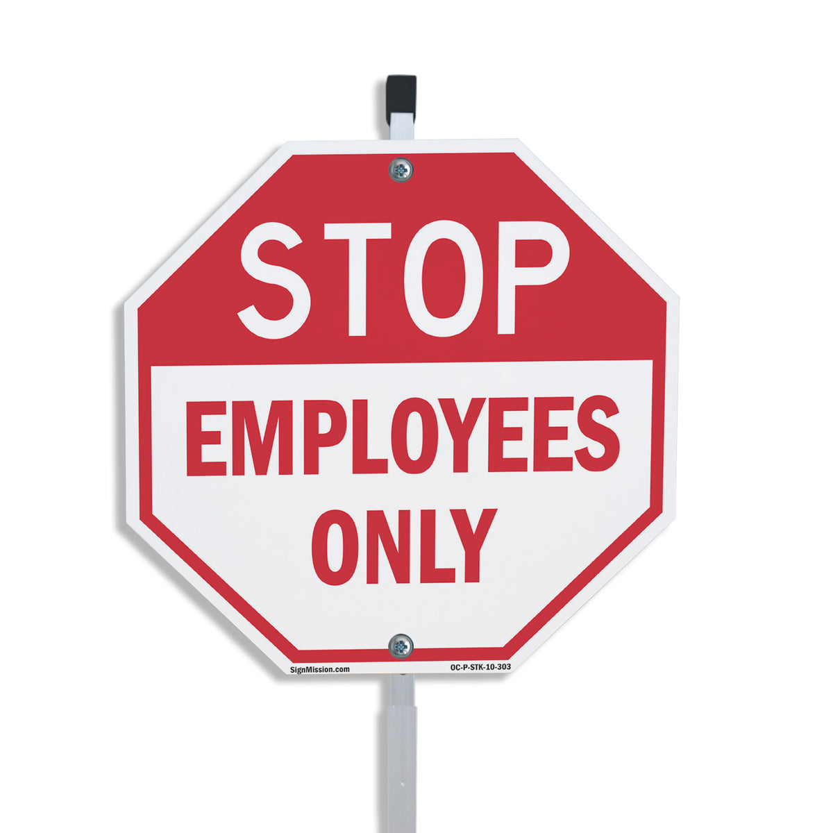Stop Employees Only Octagon Sign – SignMission