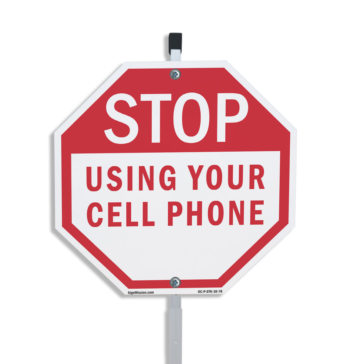 Stop Using Your Cell Phone Octagon Sign – SignMission