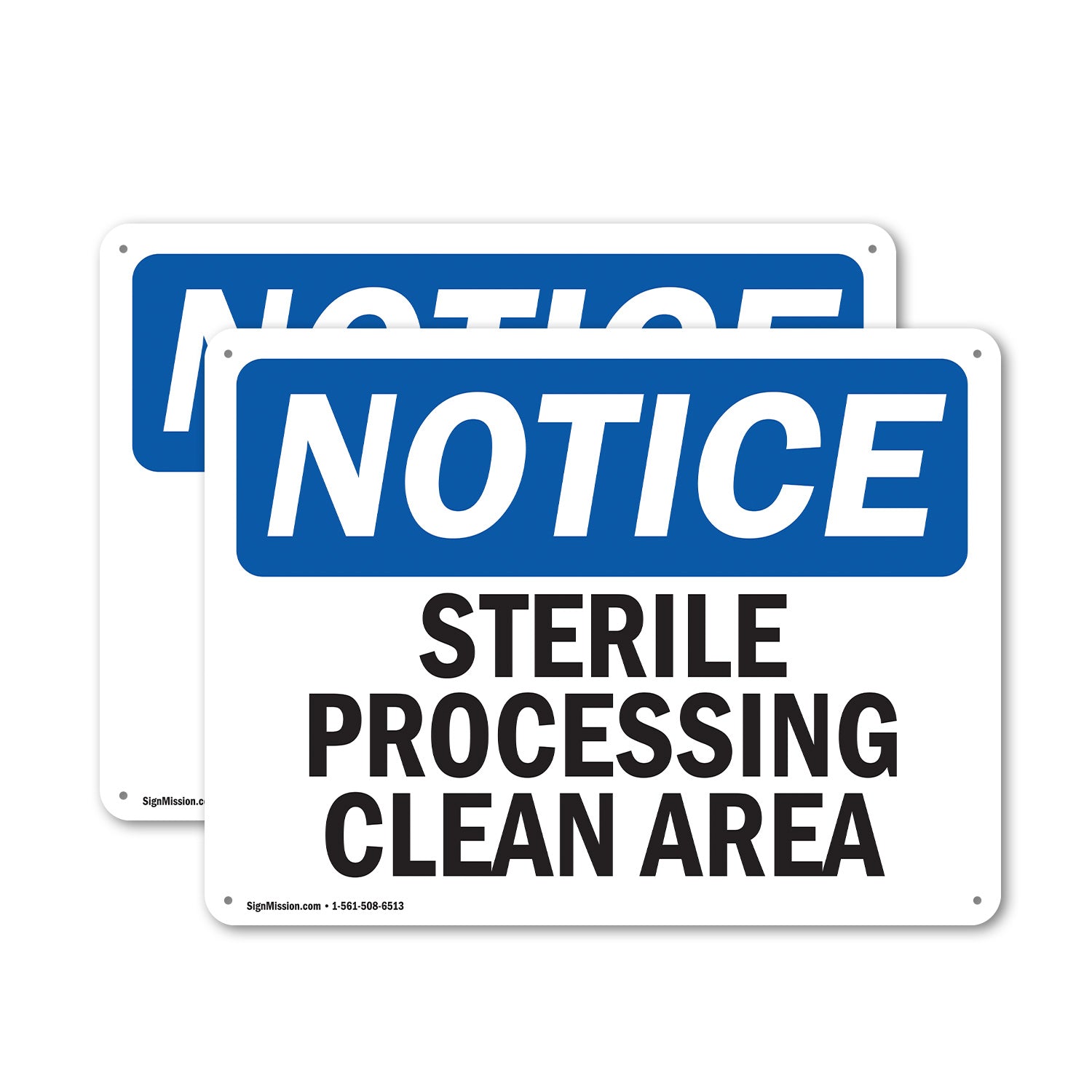 Sterile Processing Clean Area OSHA Safety Metal Sign – SignMission