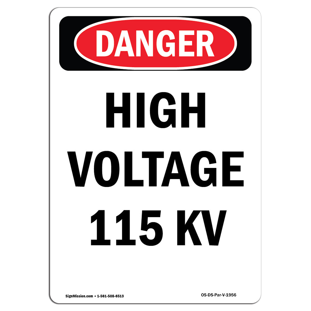 High Voltage 115 KV – SignMission