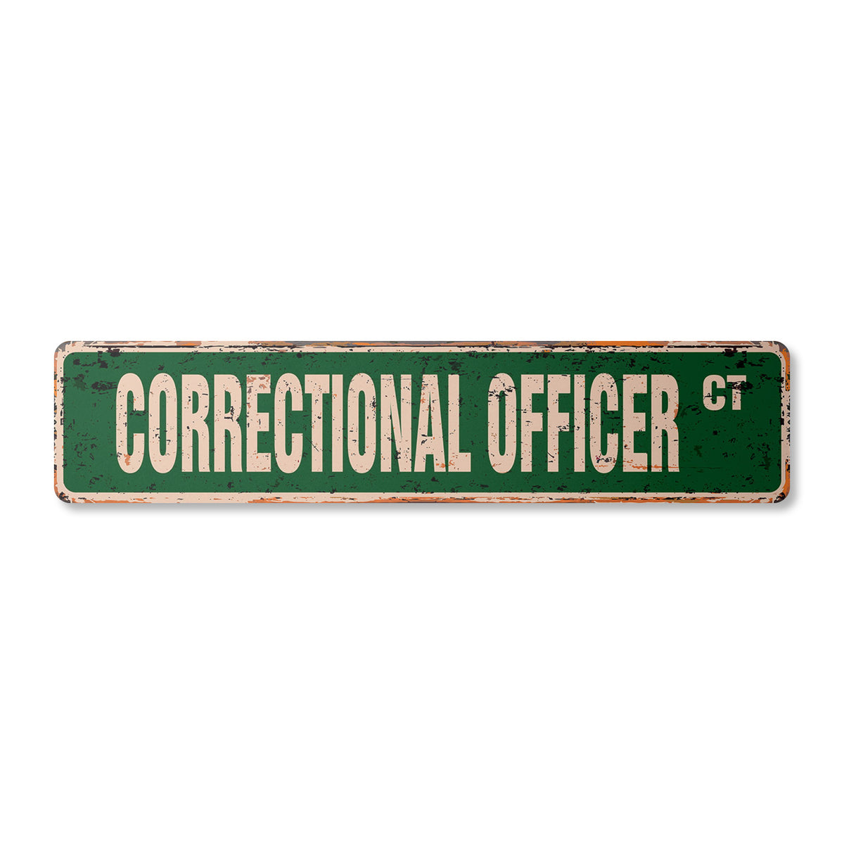 CORRECTIONAL OFFICER Vintage Metal Street Sign – SignMission