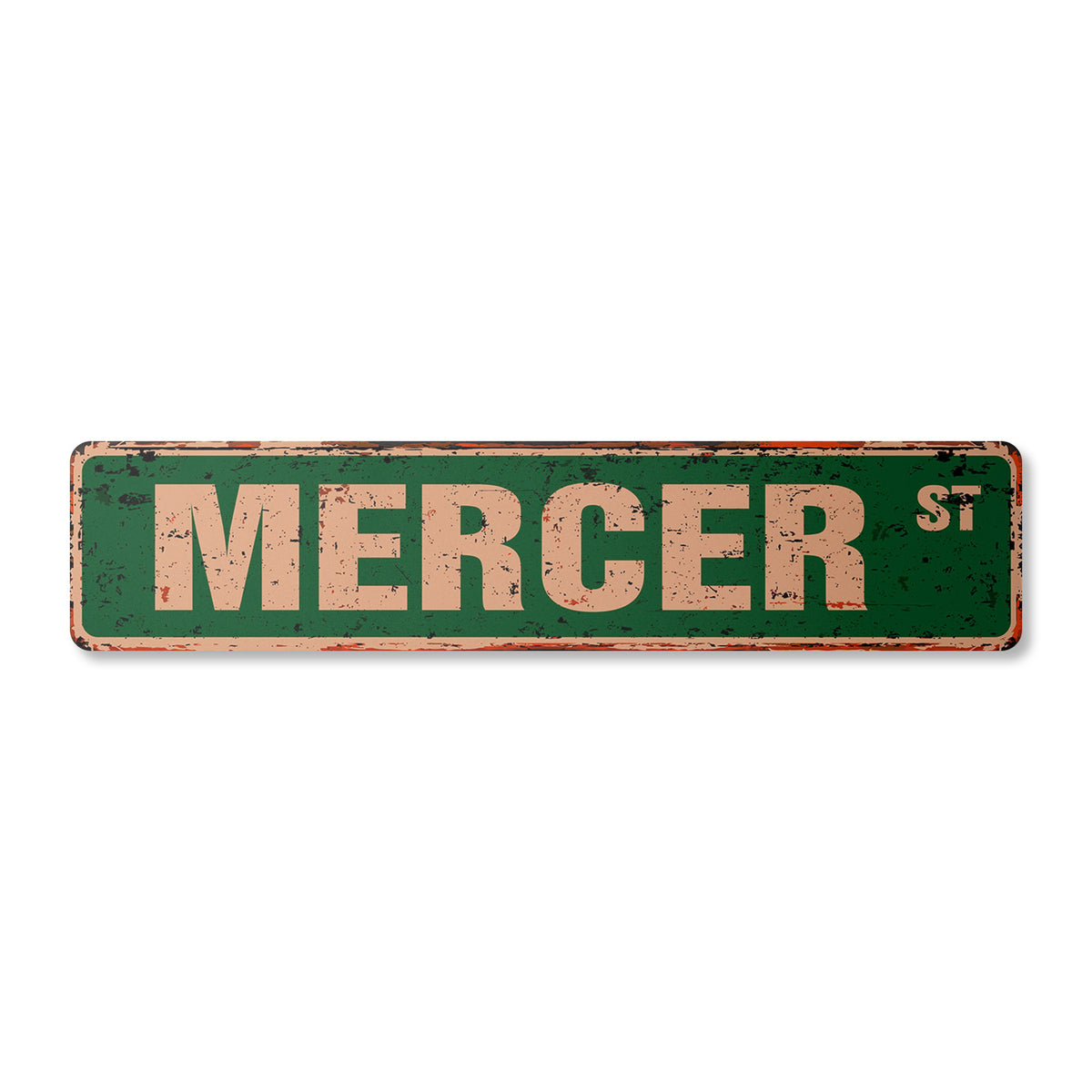 MERCER Vintage Metal Street Sign – SignMission