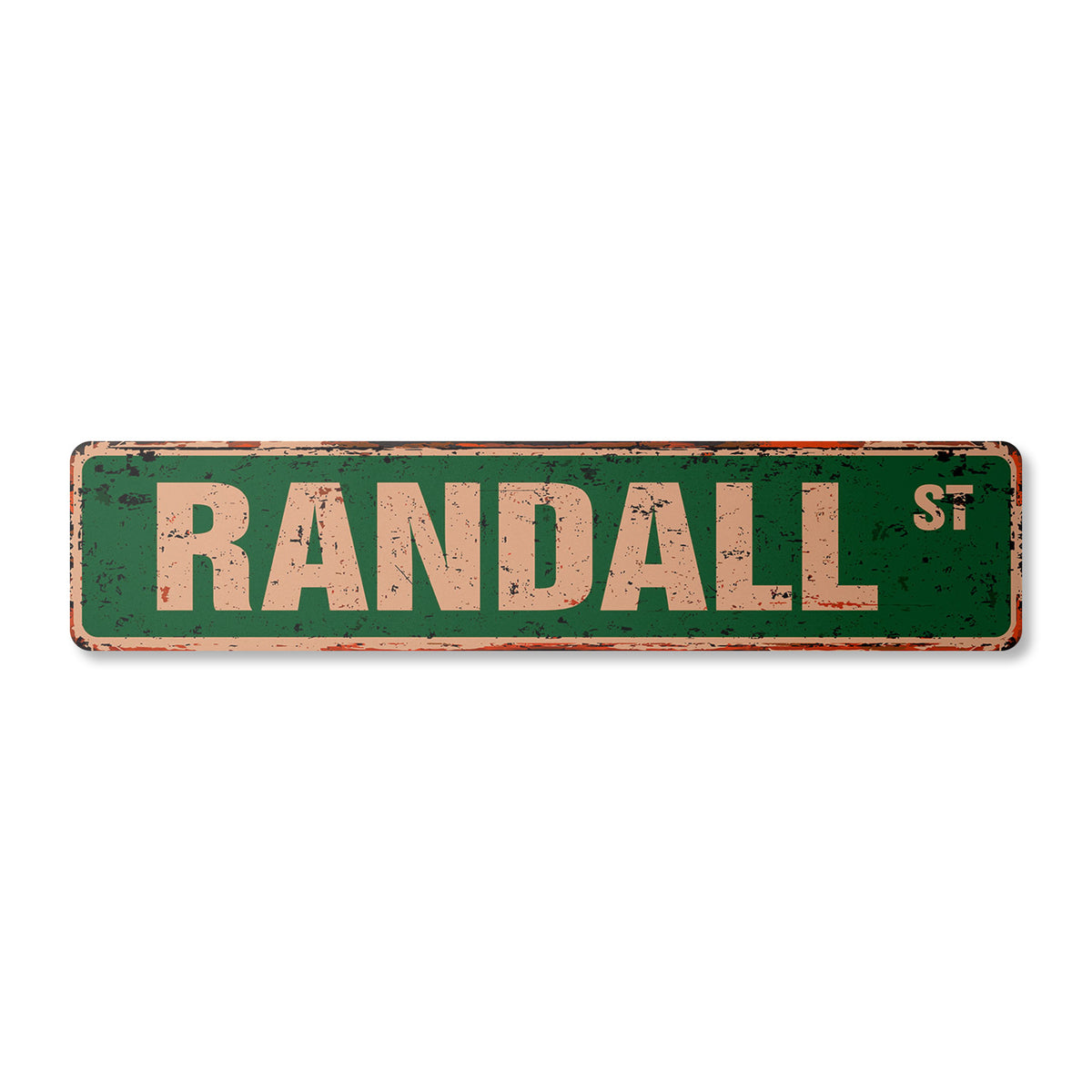 RANDALL Vintage Metal Street Sign Childrens Name – SignMission
