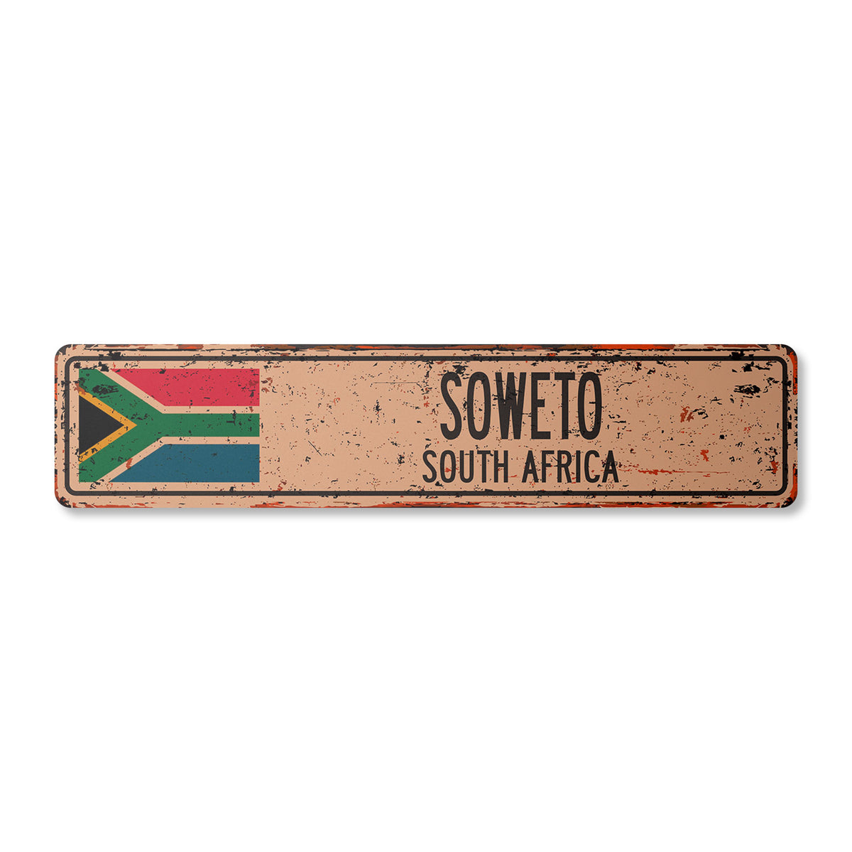 SOWETO SOUTH AFRICA Vintage Metal Street Sign Flags – SignMission