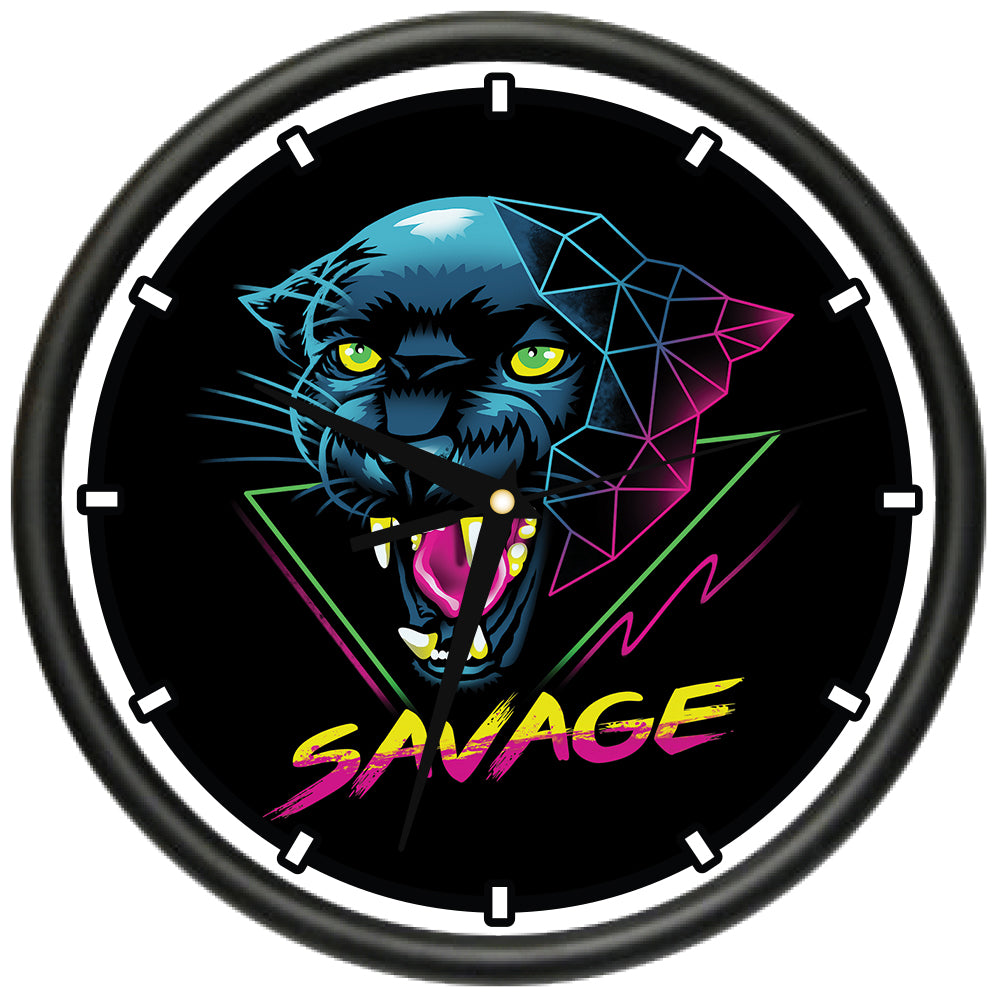 Savage Panther Fun Clock – SignMission