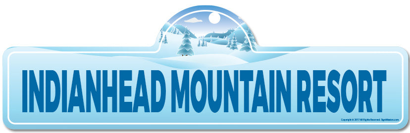 Indianhead Mountain Resort Street Sign – SignMission