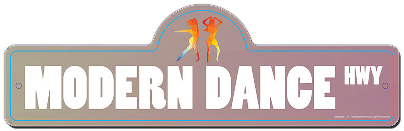 Modern Dance Street Sign Plastic Decal Funny Gift – SignMission