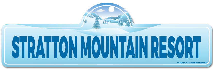 Stratton Mountain Resort Street Sign – SignMission