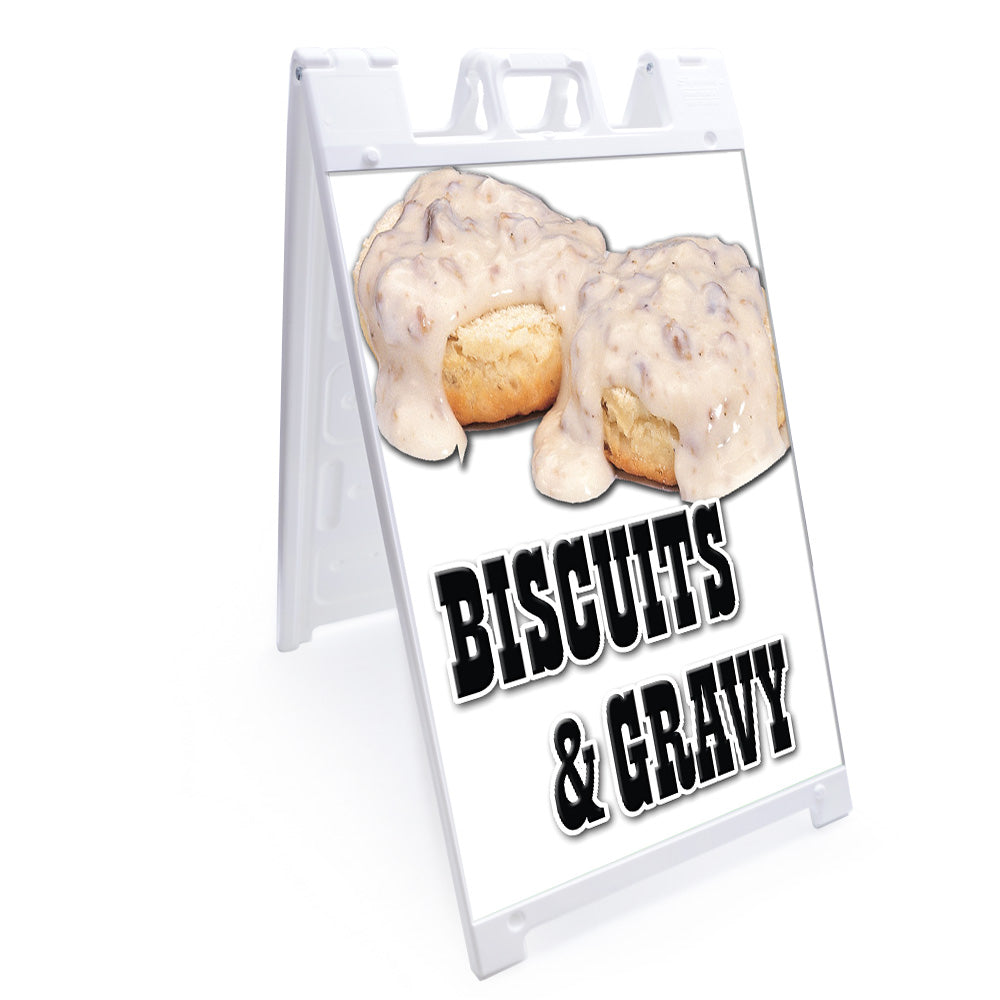 Biscuits & Gravy SideWalk Sign Advertising – SignMission