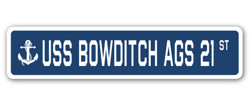 USS Bowditch Ags 21 Street Vinyl Decal Sticker – SignMission