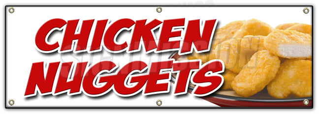 Chicken Nuggets BannerBanners Multiple Size Options – SignMission