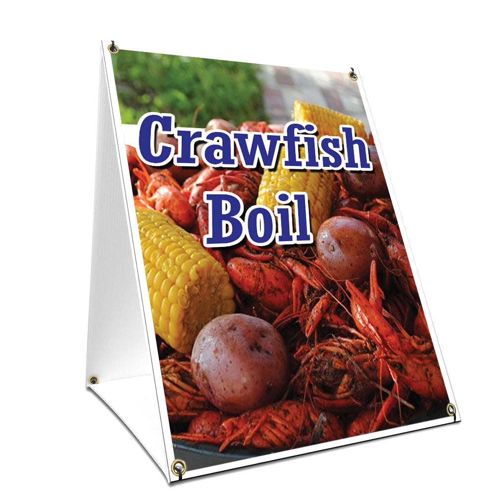 Crawfish Boil SideWalk Sign Advertising – SignMission