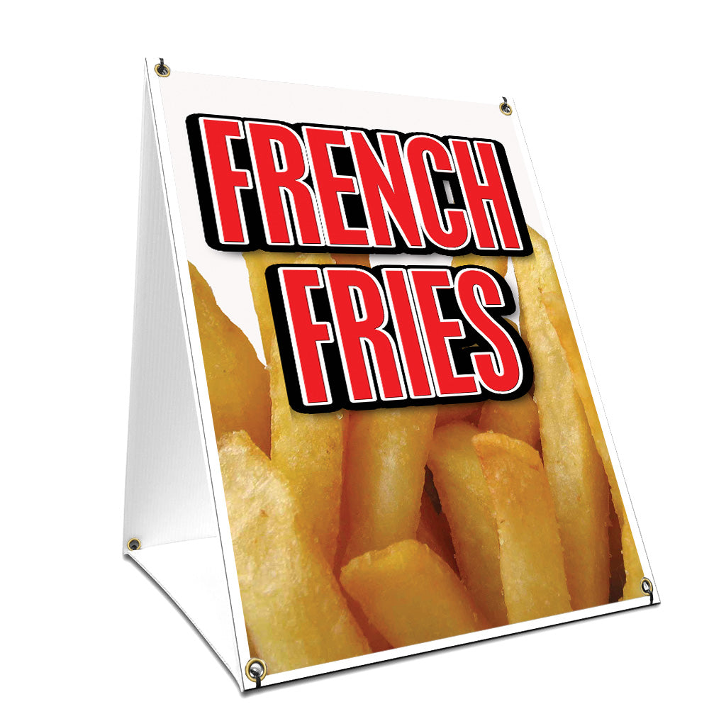 French Fries SideWalk Sign Advertising – SignMission