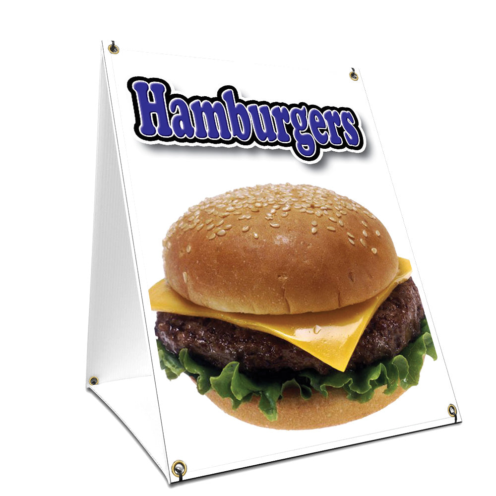 Hamburger SideWalk Sign Advertising – SignMission