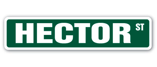 HECTOR Street Sign Metal Plastic Decal Funny Gift – SignMission