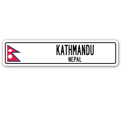 KATHMANDU NEPAL Metal Plastic Decal City State – SignMission