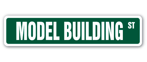 Model Building Street Vinyl Decal Sticker – SignMission